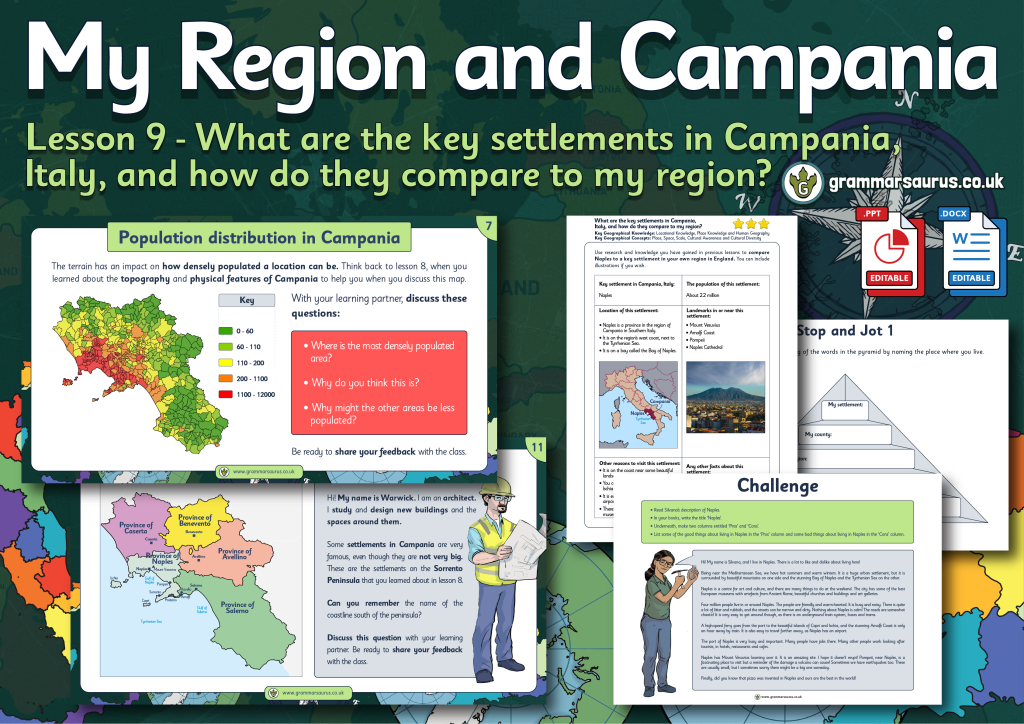 Year 4 Geography - What are the key settlements in Campania, Italy and ...