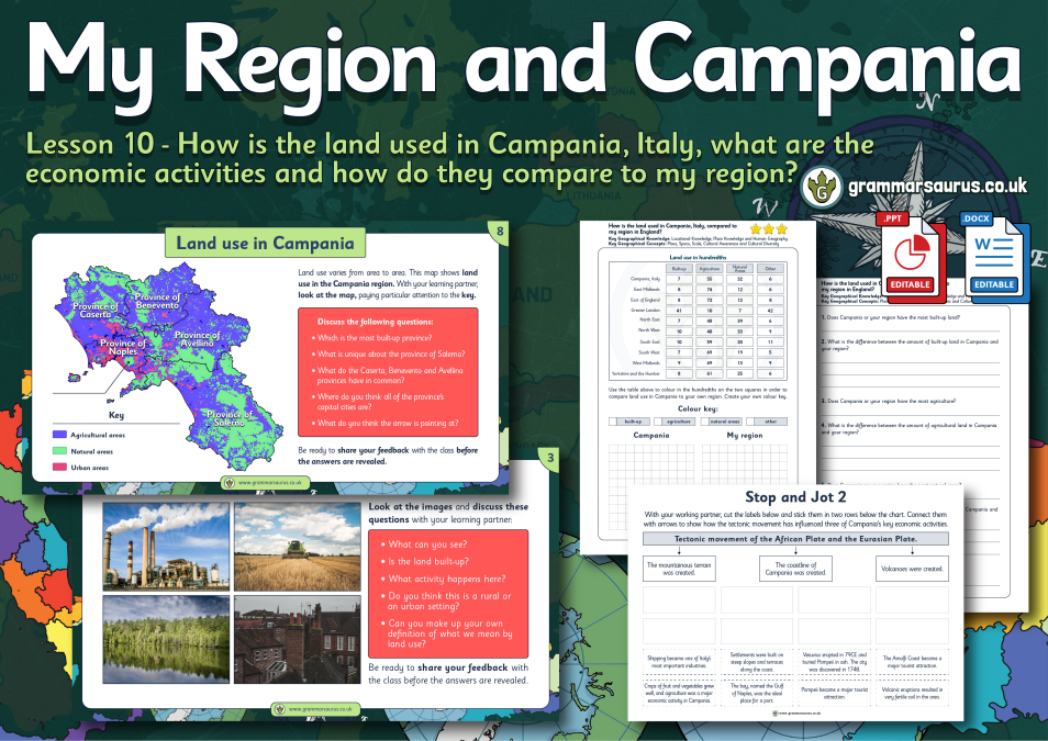 Year 4 Geography - How is the land used in Campania, Italy, what is the ...