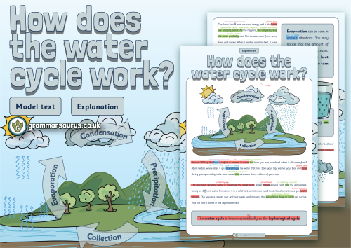 Year 3 Model Text – Explanation – How does the water cycle work ...