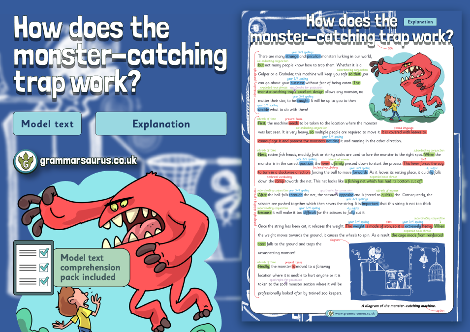 Year 2 Model Text – Explanation – How does the monster-catching trap ...