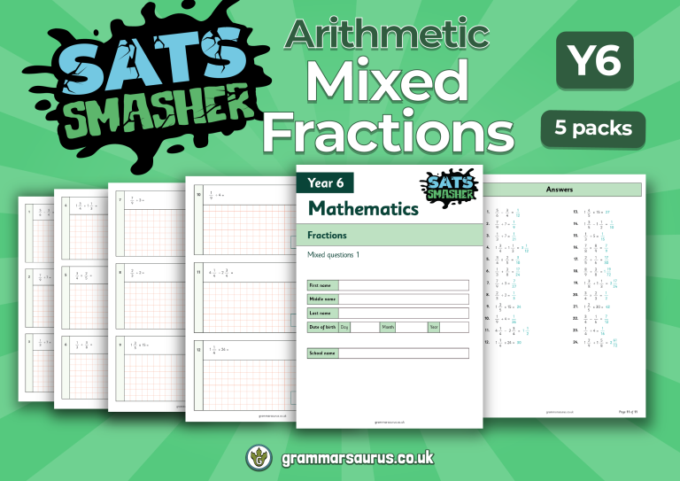 Y6 SATs Smasher (Maths): Fraction Arithmetic - Practice Papers ...