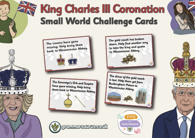 EYFS King Charles III Coronation – Small World Challenge Cards ...