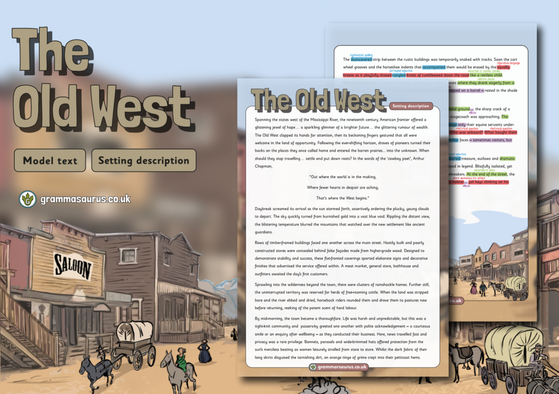 Y5 Narrative - Setting description - Grammarsaurus