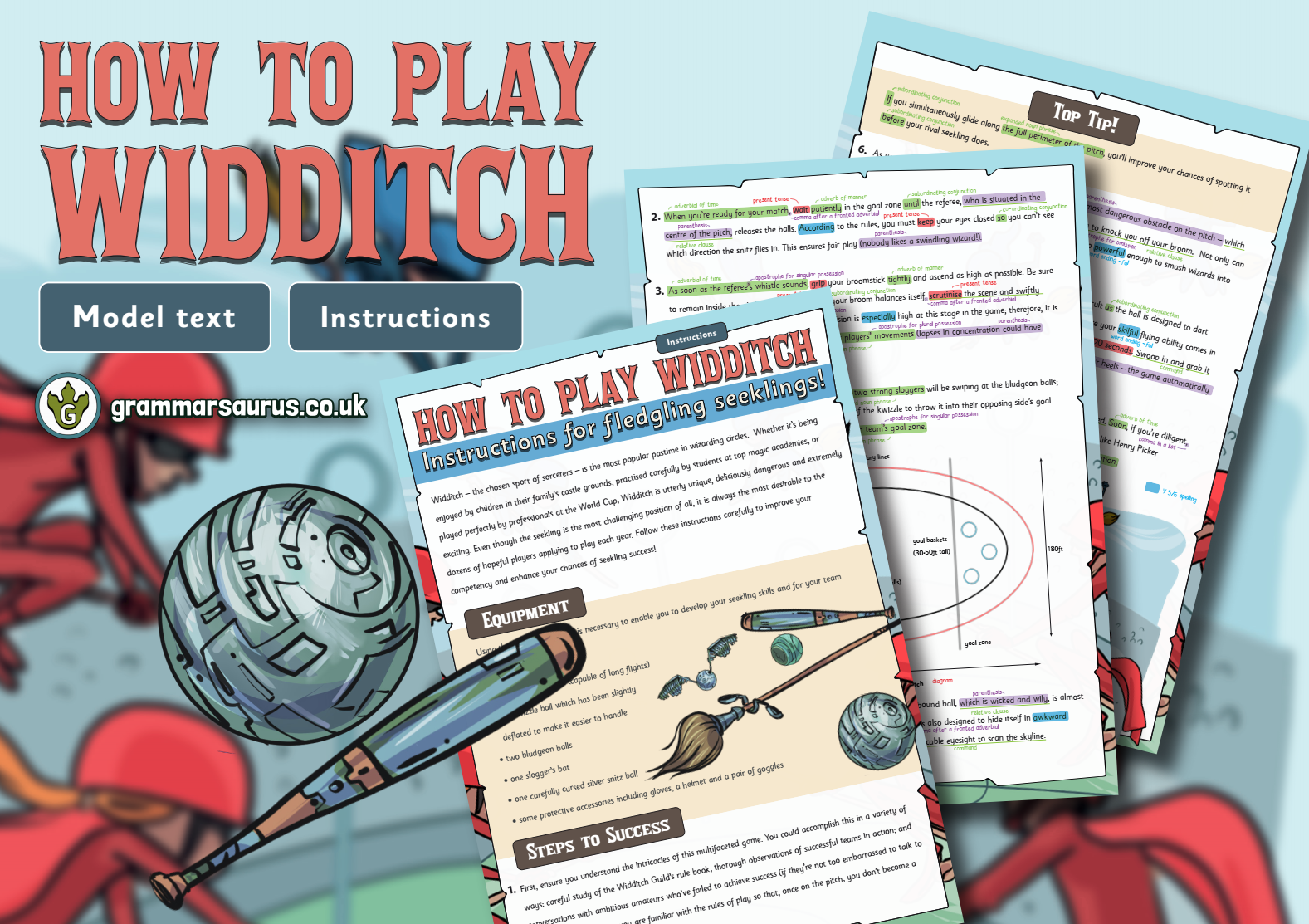 Year 6 Model Text – Instructions – How to play Widditch - Grammarsaurus