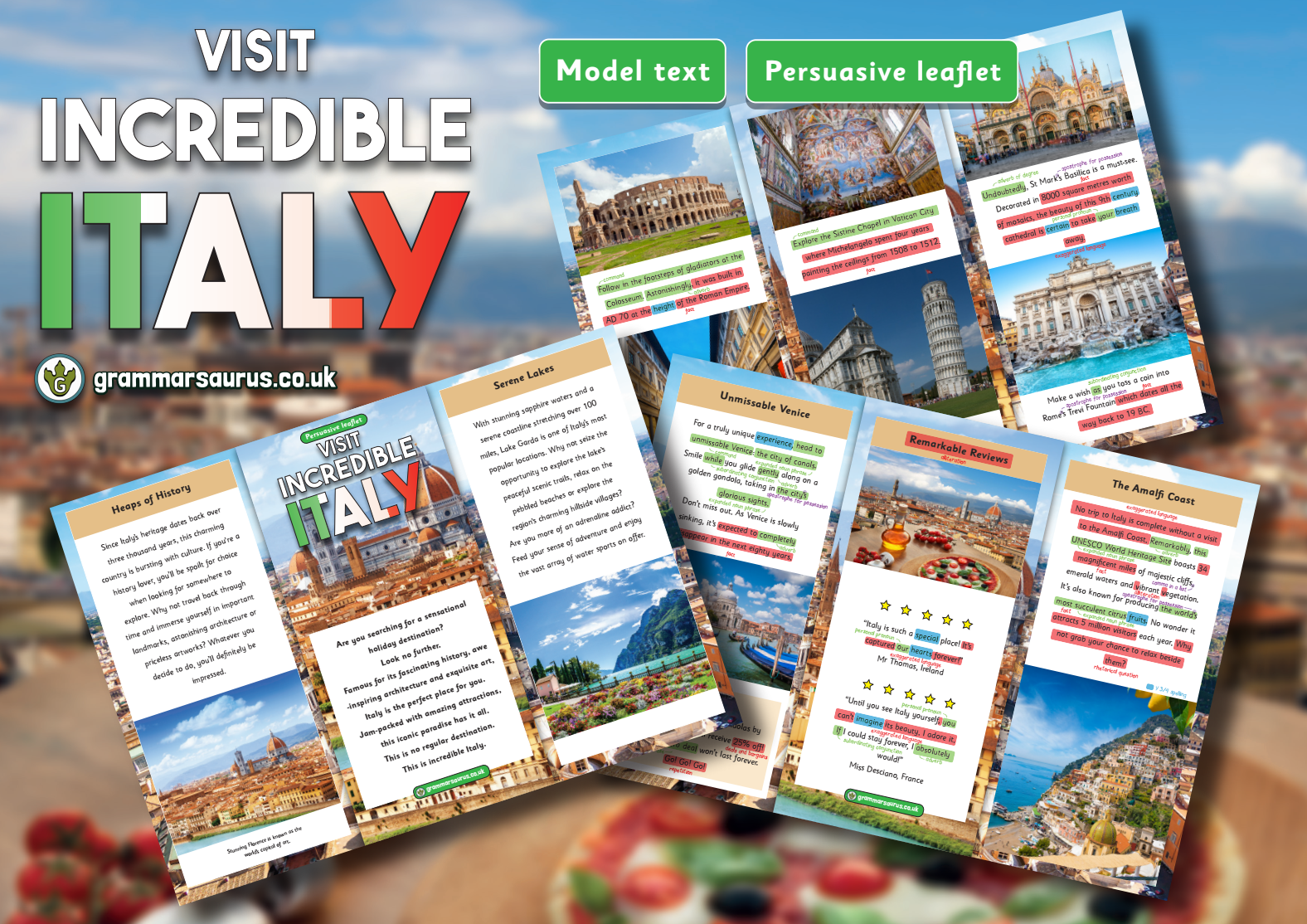 Persuasive Text Italy Travel Writing Persuasive Writing