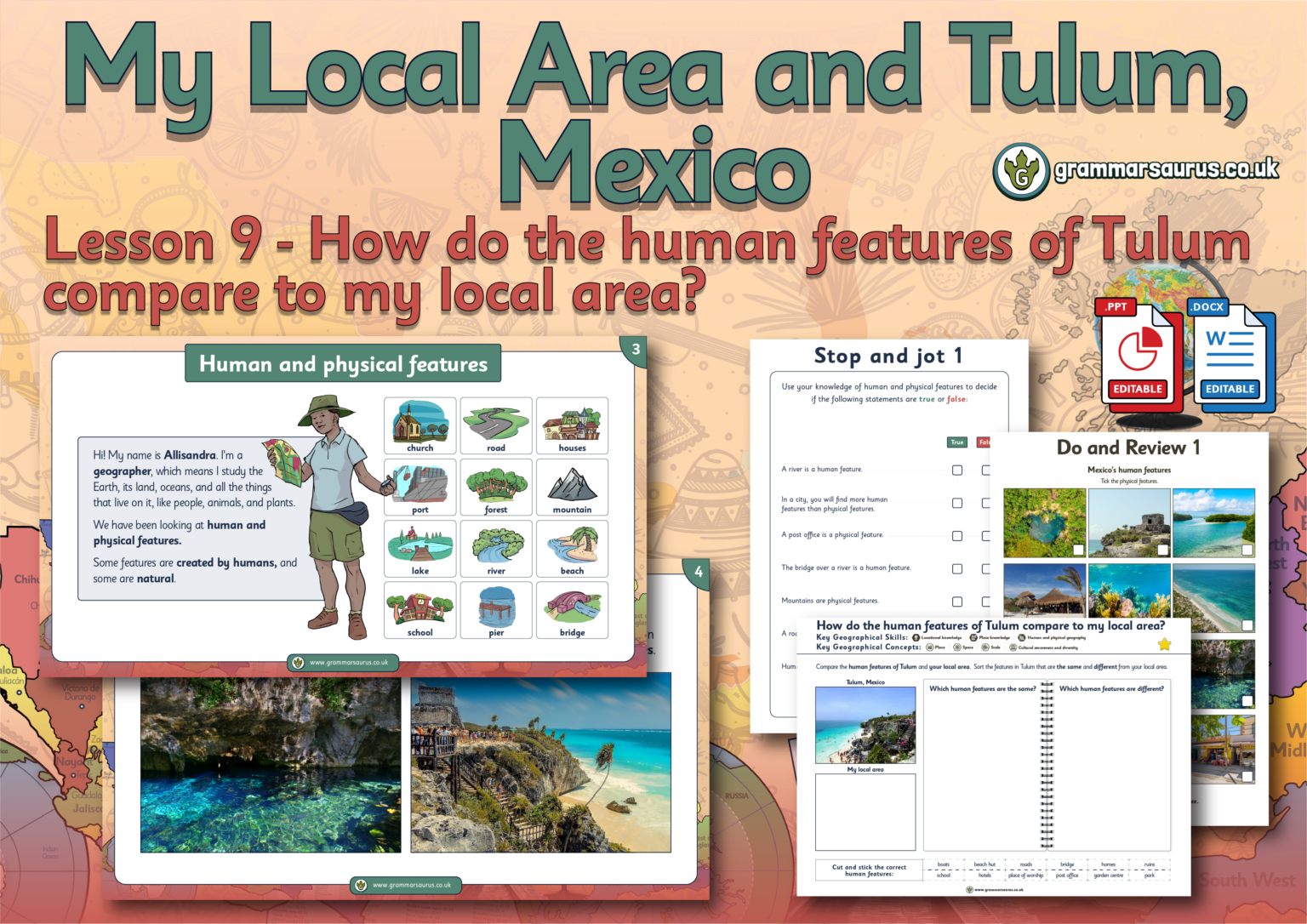 Year 2 Geography – My Local Area and Tulum, Mexico – How do the human ...