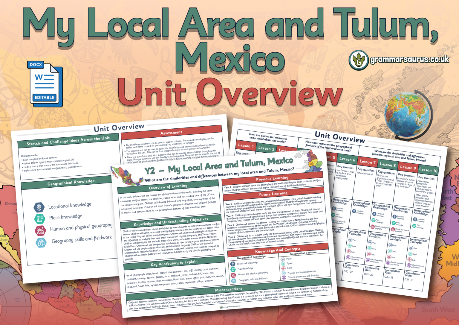 Year 2 Geography – My Local Area and Tulum, Mexico – Unit Overview ...