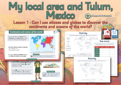 Year 2 Geography – My Local Area and Tulum, Mexico - Can I use atlases ...