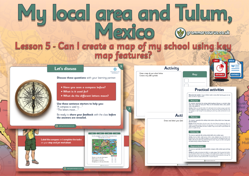 Year 2 Geography – My Local Area and Tulum, Mexico – Can I create a map ...