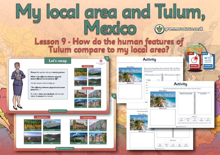 Year 2 Geography – My Local Area and Tulum, Mexico – How do the human ...