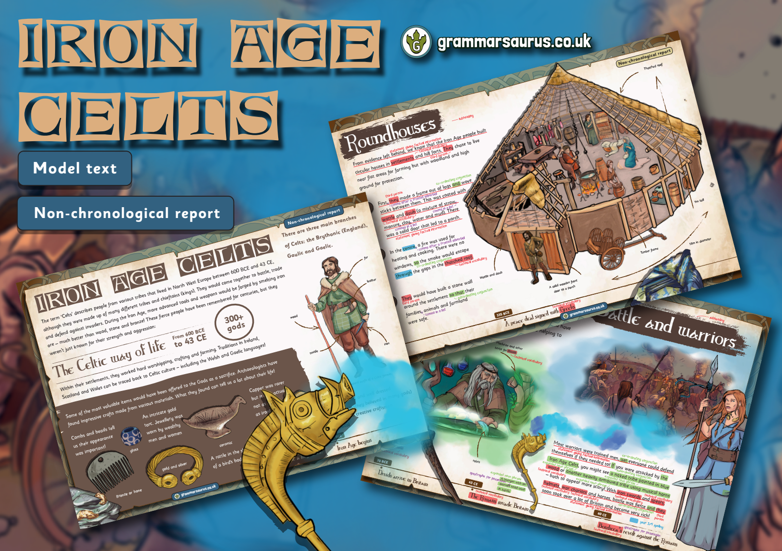 Year 4 Model Text – Non-chronological report (Infographic)– Iron Age ...