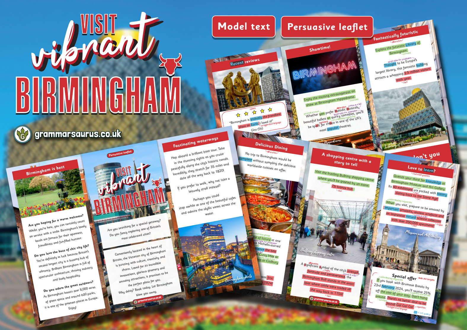Year 4 Model Text – Persuasive leaflet – Visit Vibrant Birmingham ...