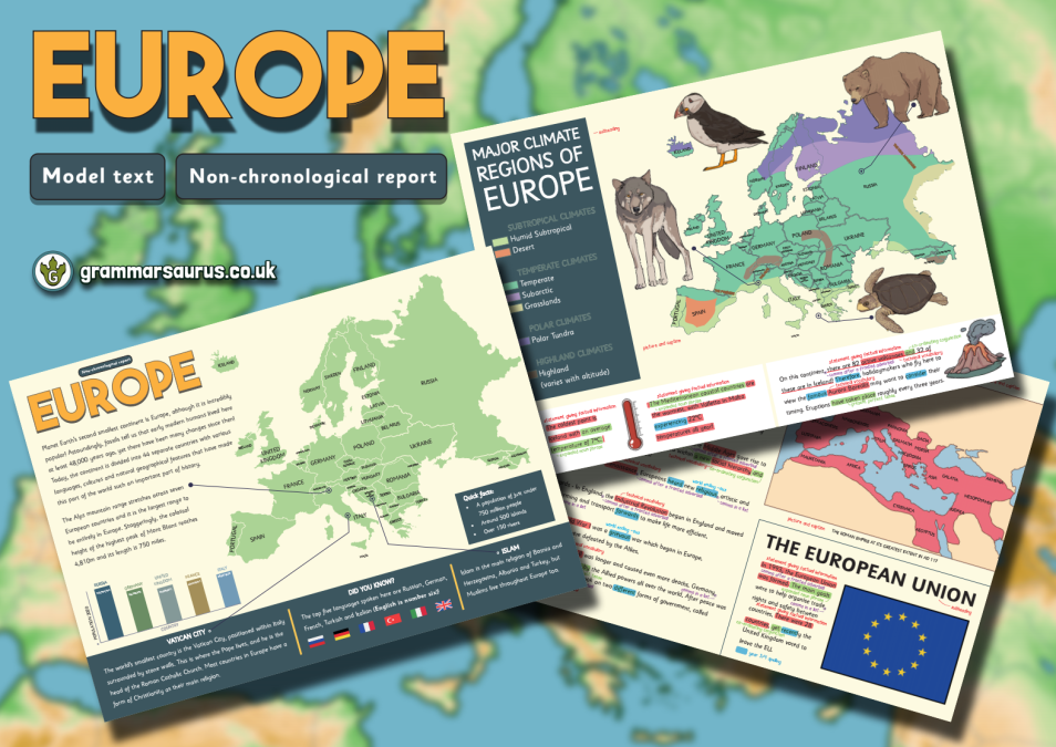 Y3 Non-chronological report - Grammarsaurus