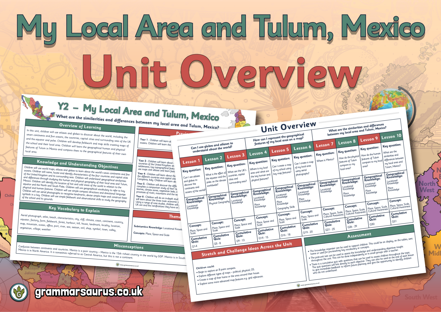 Year 2 Geography – My Local Area and Tulum, Mexico – Unit Overview ...