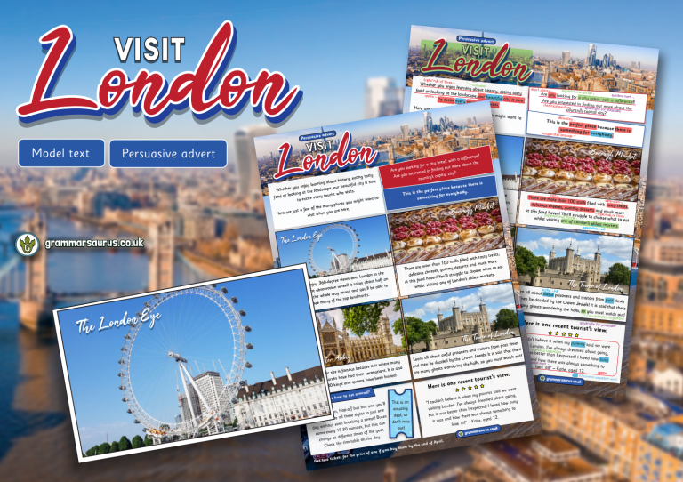 Year 2 Model Text – Persuasive advert – Visit London ( gbsct P2 , Grade ...