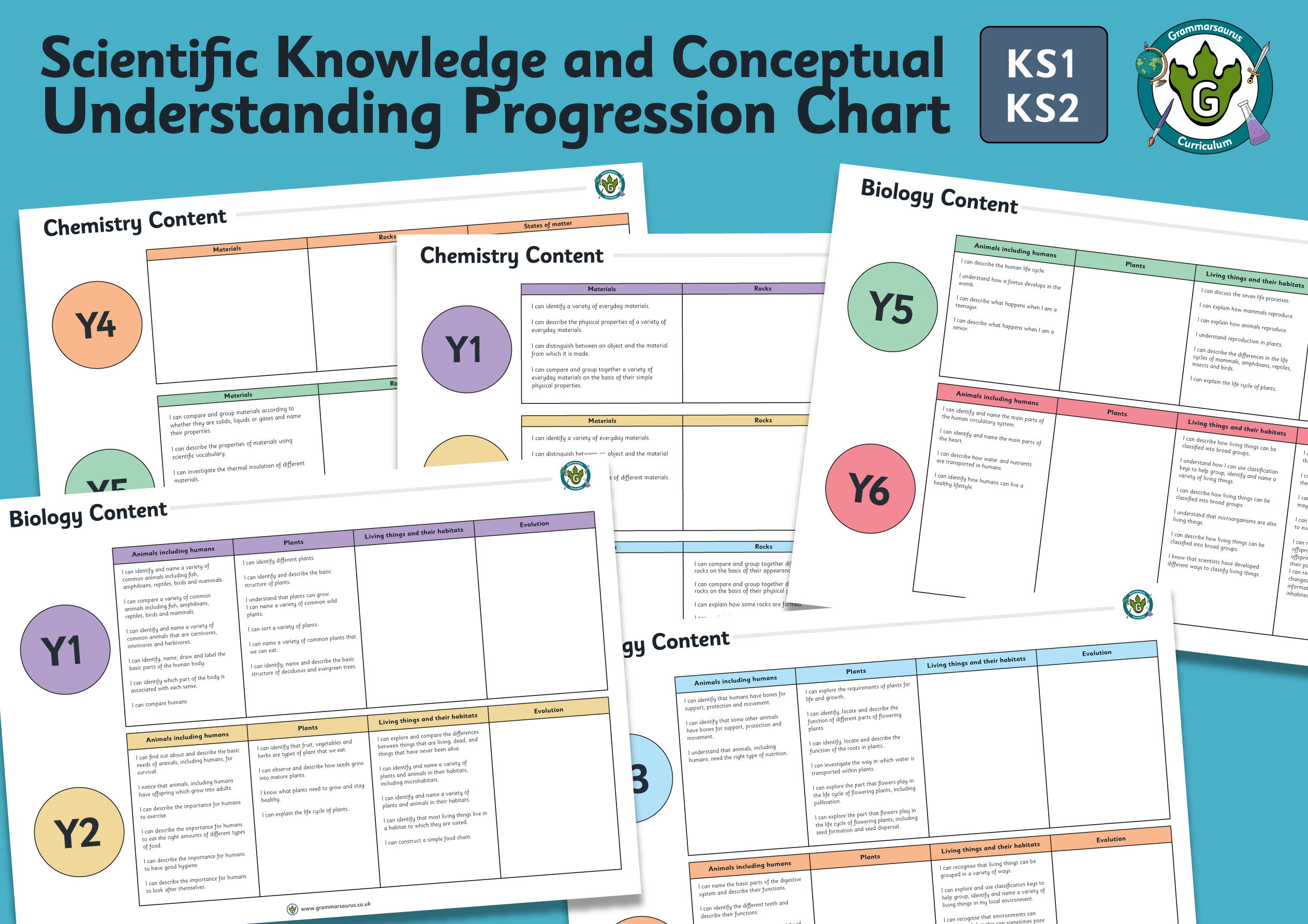 Science KS1 and KS2 - Scientific Knowledge and Conceptual Understanding ...