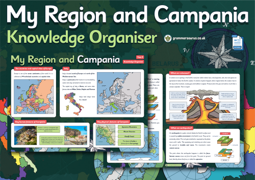 Year 4 Geography - My Region and Campania - Knowledge Organiser ...
