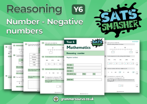 Y6 SATs Smasher (Maths): Reasoning - Number - Negative Numbers ...