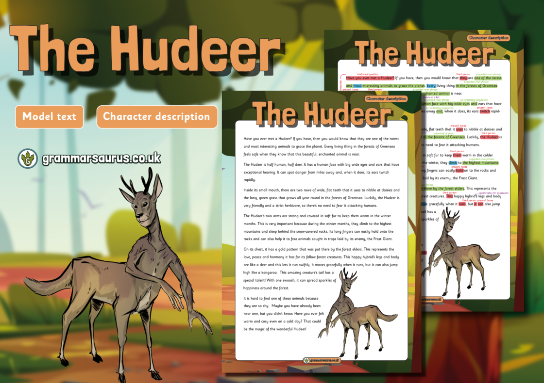 Y2 Narrative - Character description - Grammarsaurus