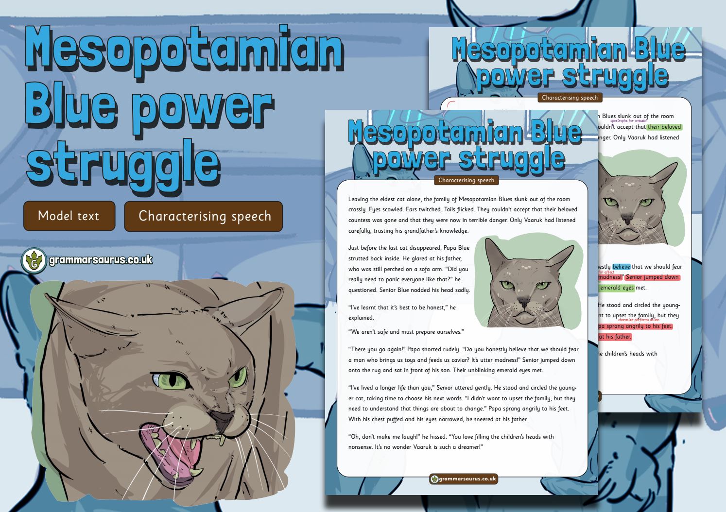 Year 3 Model Text – Characterising speech – Mesopotamian Blue power ...