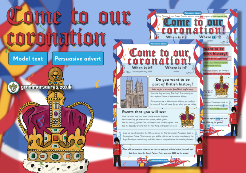 Y1 Persuasive Advert/Leaflet/Poster/Letter - Grammarsaurus