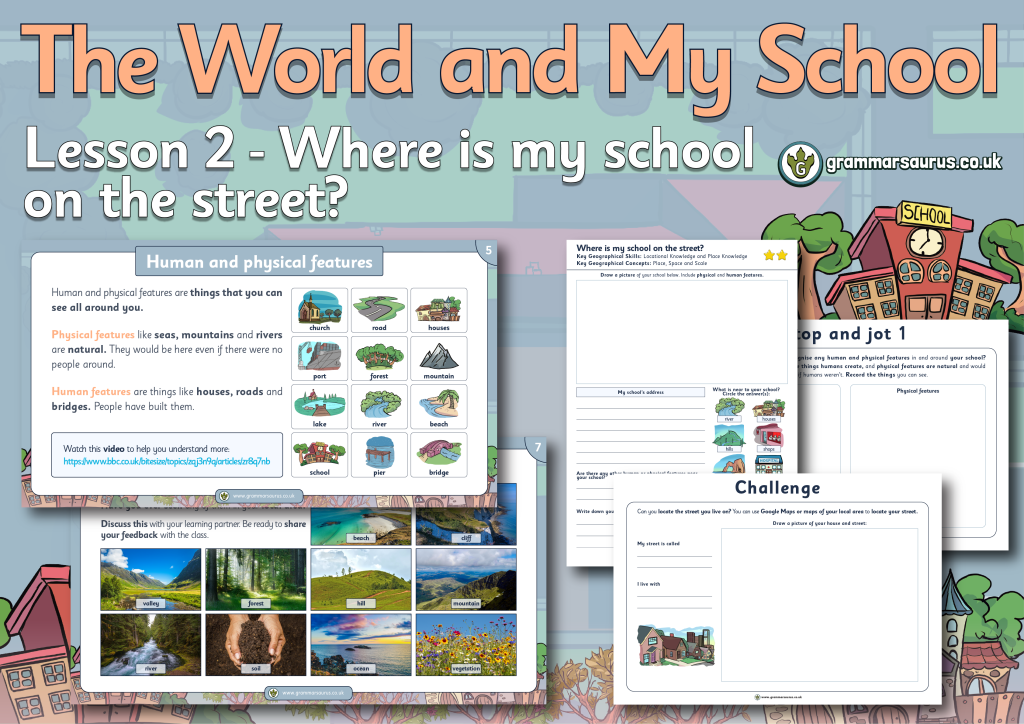 Year 1 Geography – The World and My School – Where is my school on my ...