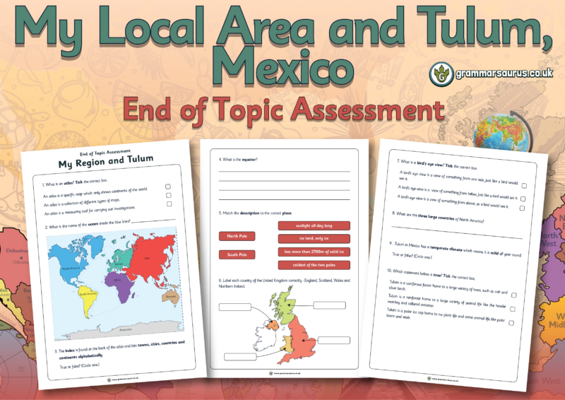 Year 2 Geography – My Local Area and Tulum, Mexico – End of Topic ...