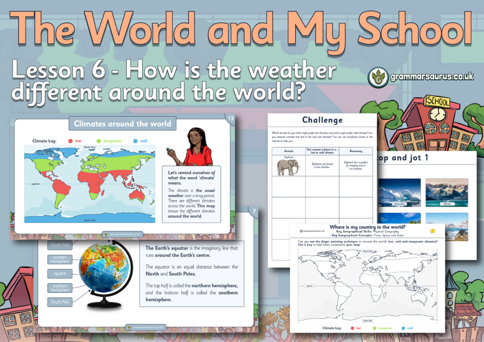 Year 1 Geography - The World and My School - How is the weather ...
