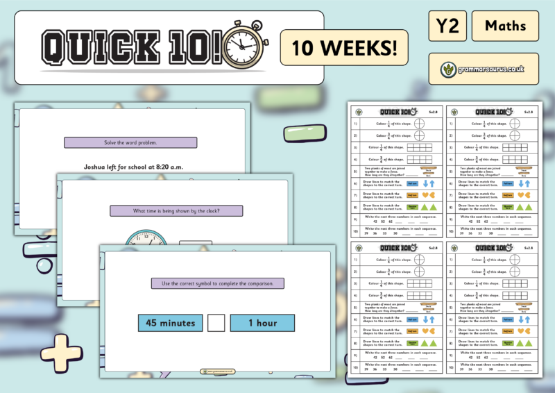 Year 2 Summer - Quick 10 - Grammarsaurus