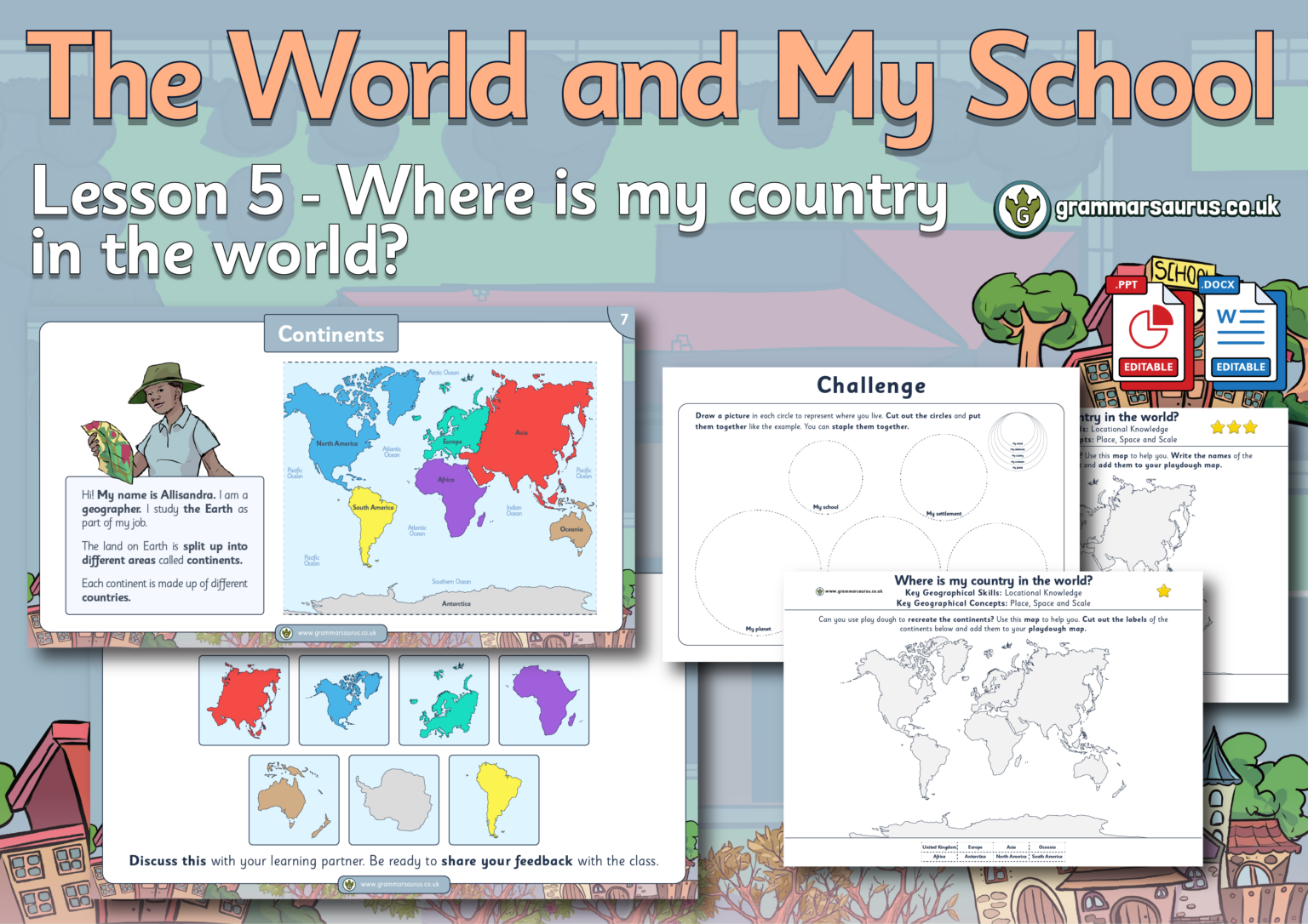 Year 1 Geography – The World and My School – Where is my country in the ...
