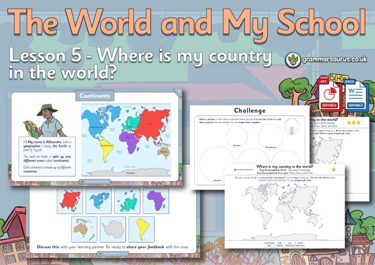 Year 1 Geography – The World and My School – Where is my country in the ...