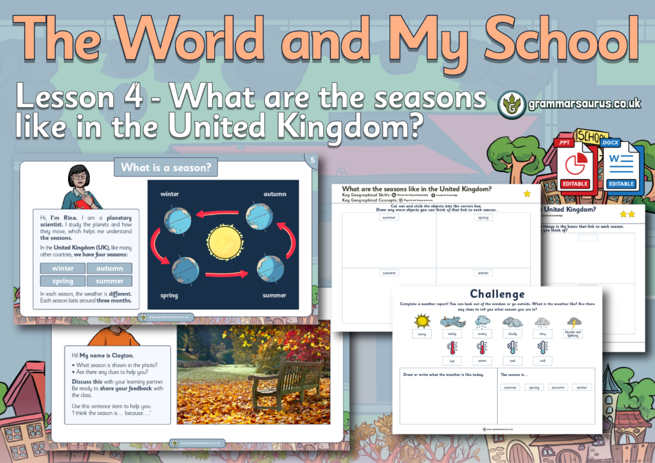 Year 1 - The World and My School - Grammarsaurus