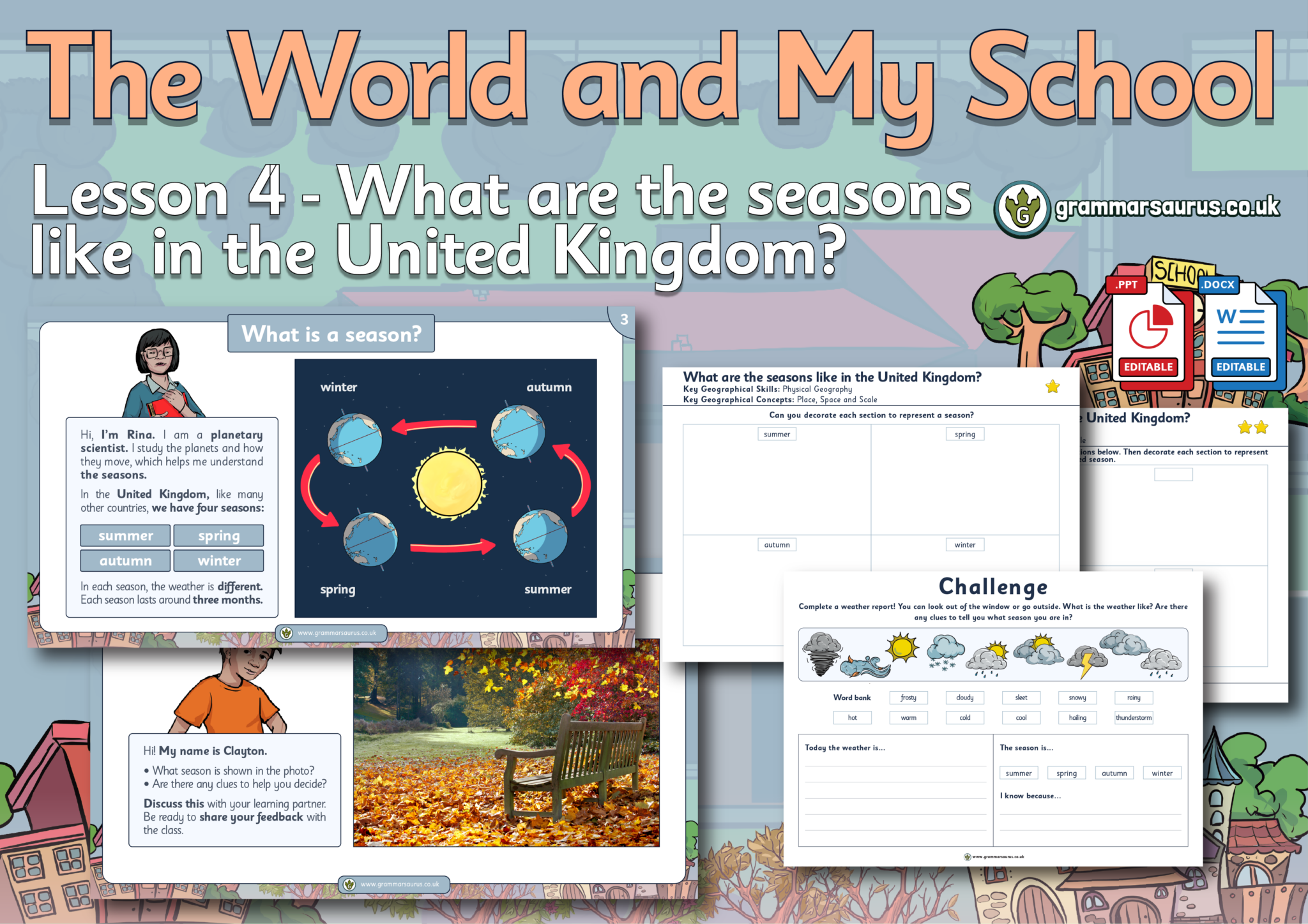 Year 1 Geography – The World and My School – What are the seasons like ...