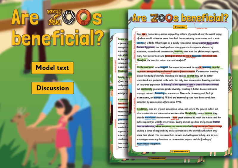 Year 5 Model Text – Discussion – Are zoos beneficial? - Grammarsaurus