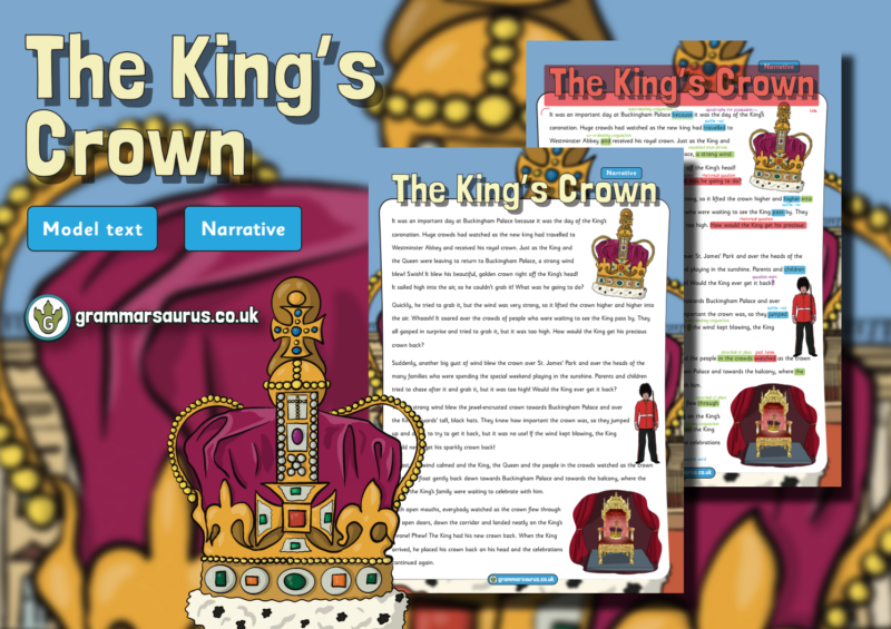 Year 2 Model Text – Narrative – The King's Crown - Grammarsaurus