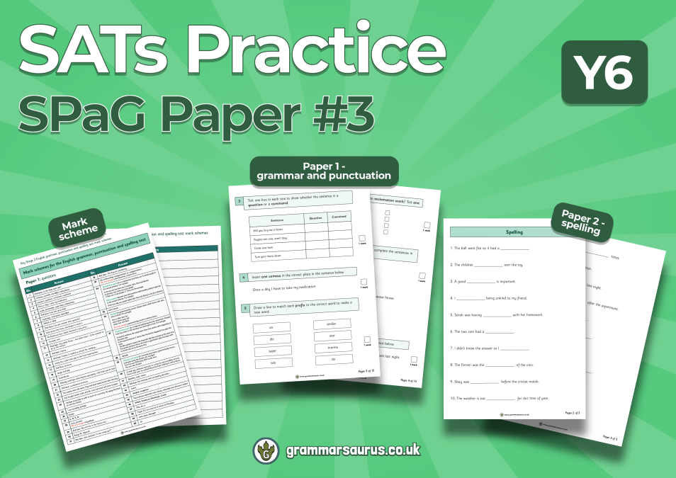 SPaG - Page 2 of 29 - Grammarsaurus