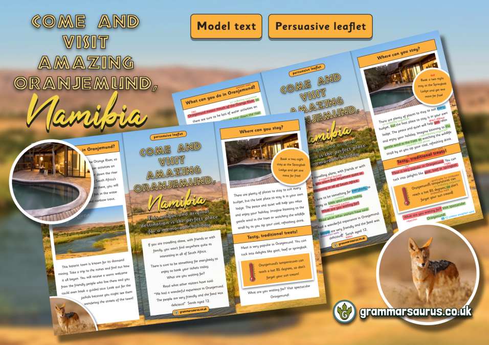 Year 2 Model Text – Persuasive leaflet – Come and visit amazing ...