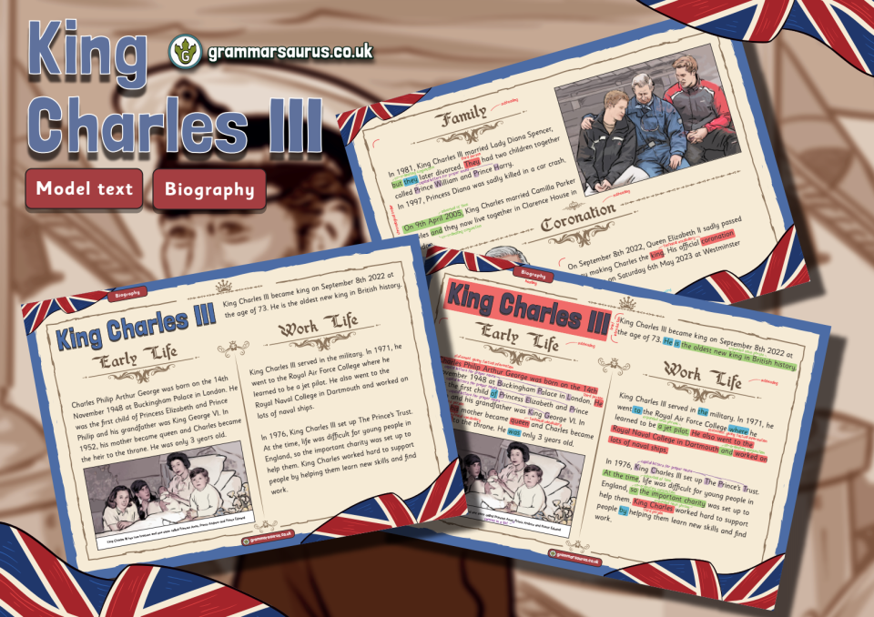 Year 1 Model Text – Recount – Biography – King Charles III ( gbsct P1 ...