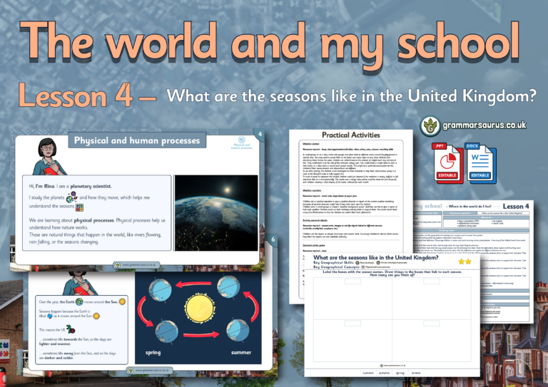 Year 1 Geography - The World and My School - What are the seasons like ...