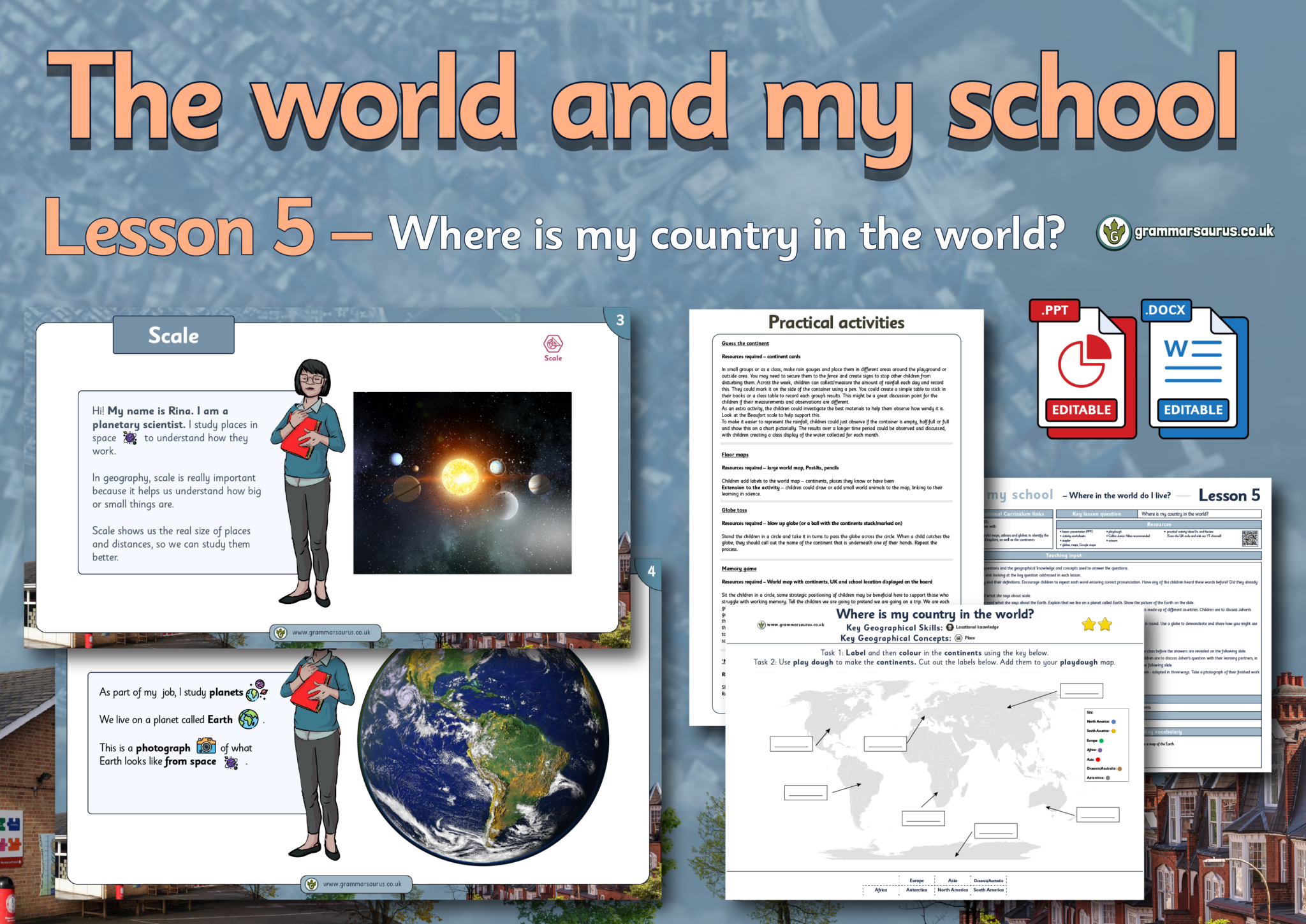 Year 1 Geography - The World and My School - Where is my country in the ...
