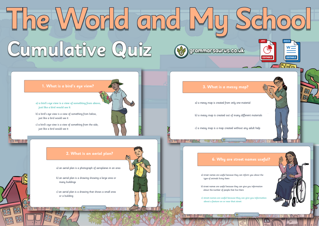 Year 1 - The World and My School - Grammarsaurus