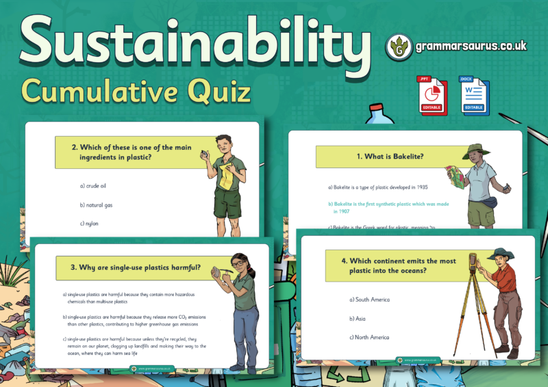 Year 6 Geography – Sustainability - Cumulative Quiz - Grammarsaurus