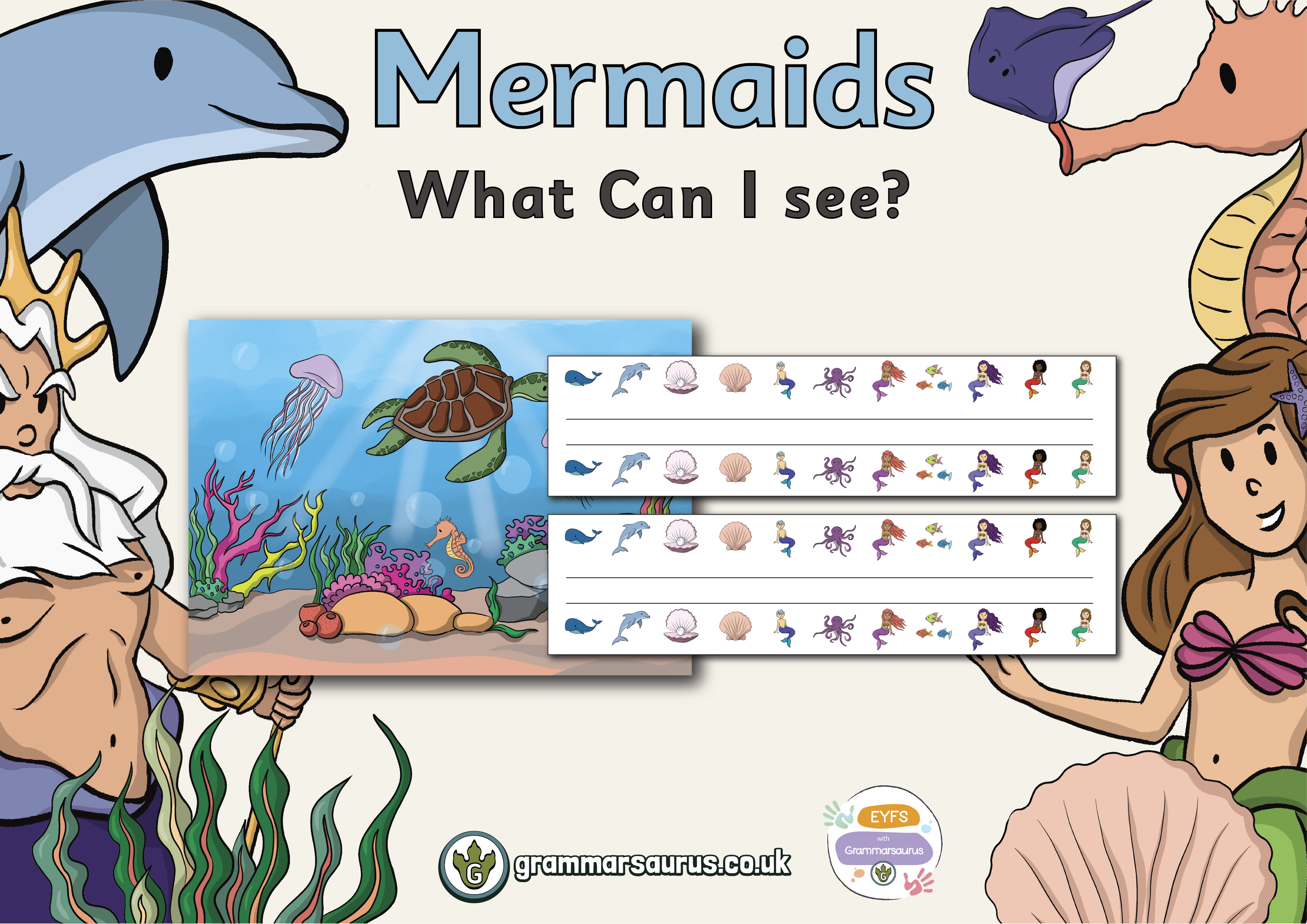 EYFS Mermaids – What Can I See? - Grammarsaurus