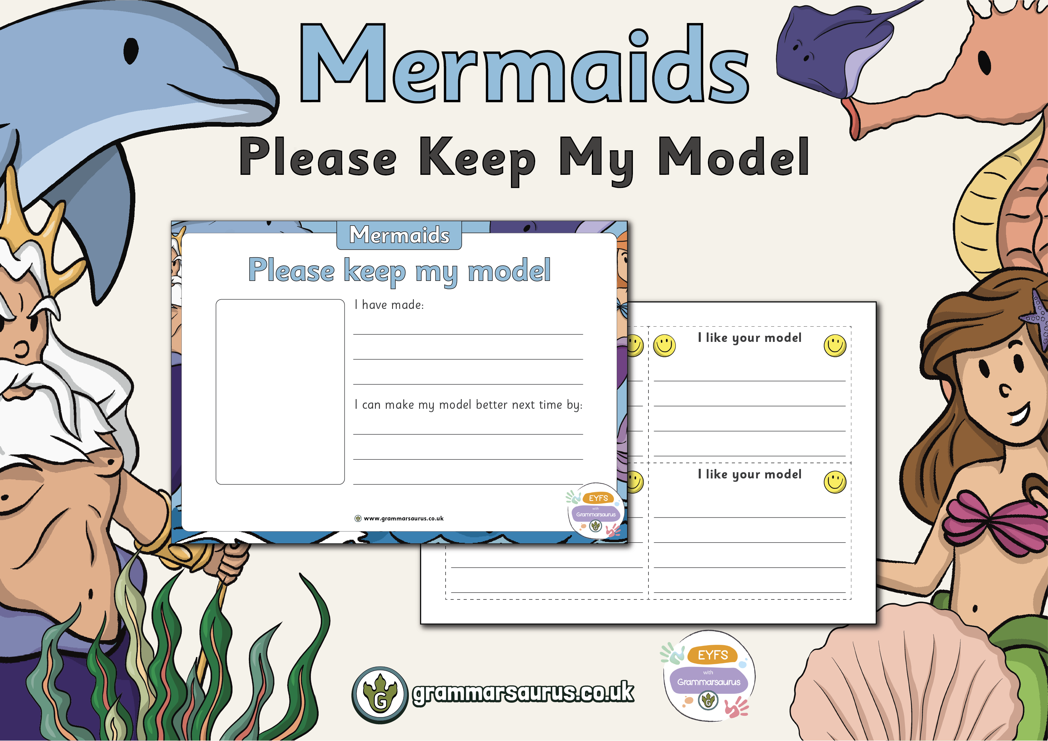 EYFS Mermaids – Please Keep My Model - Grammarsaurus