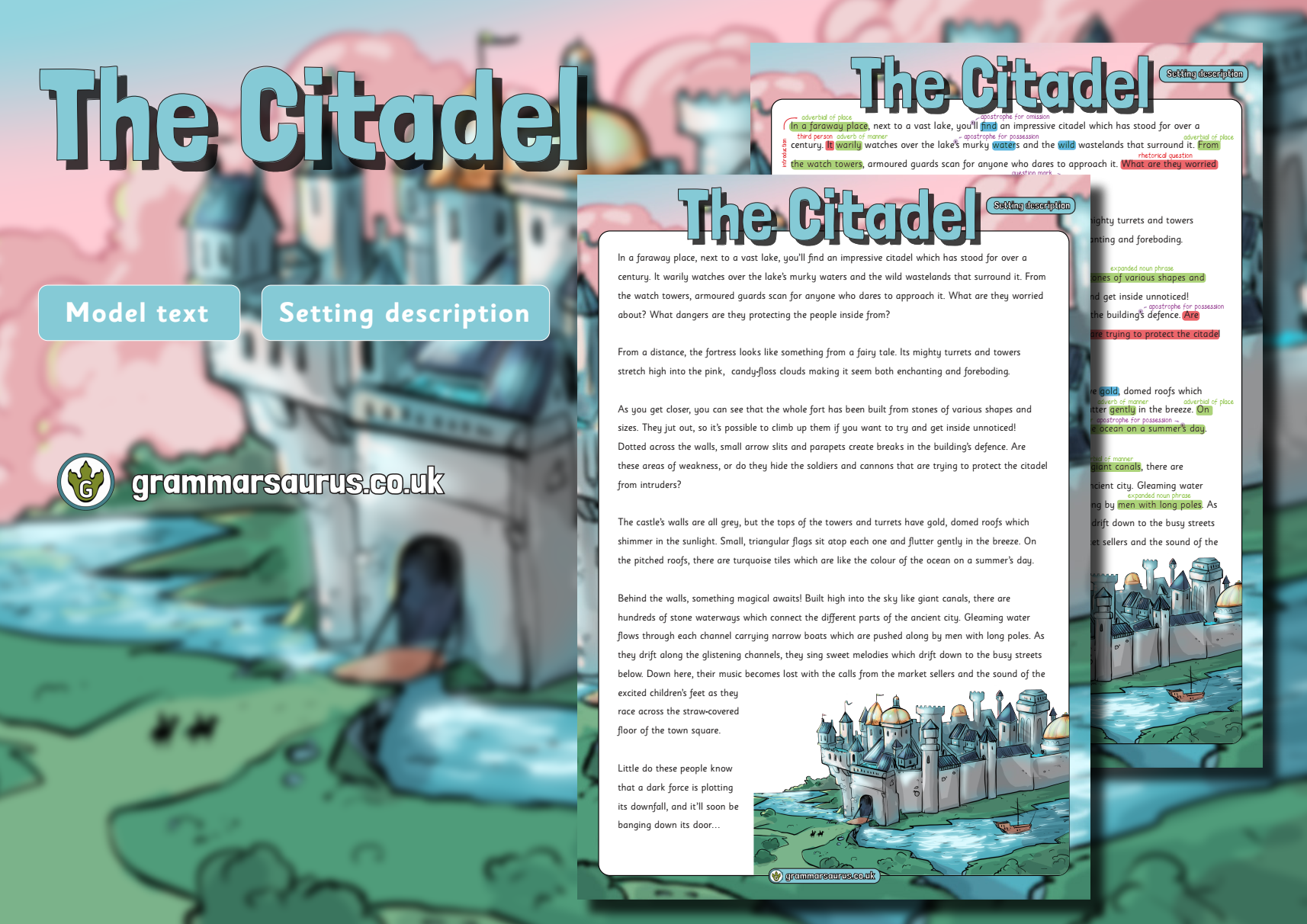 Year 2 Model Text Setting Description The Citadel Grammarsaurus