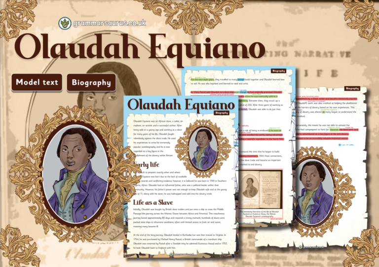 Year 5 Model Text – Biography – Olaudah Equiano - Grammarsaurus