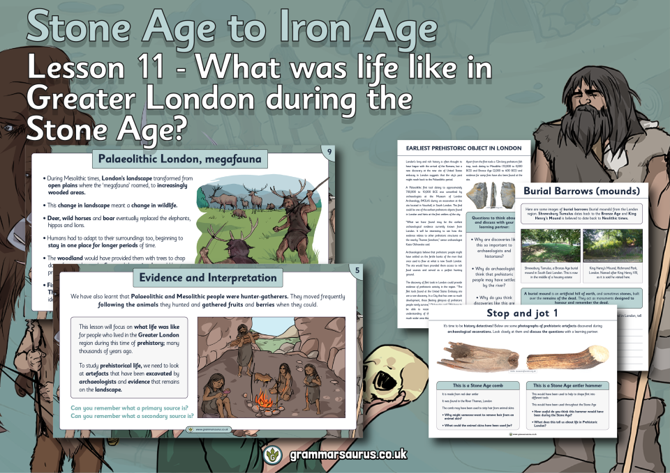 Year 3 History – Stone age to Iron age – What was life like in Greater ...
