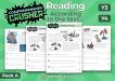 Y3/4 Comprehension Crusher: According to the text... Pack A - Grammarsaurus