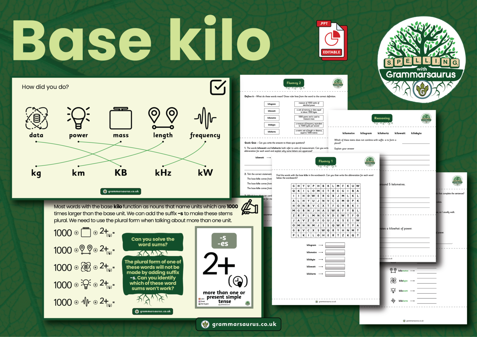 Y4 Objective 15 (Base kilo) - Grammarsaurus