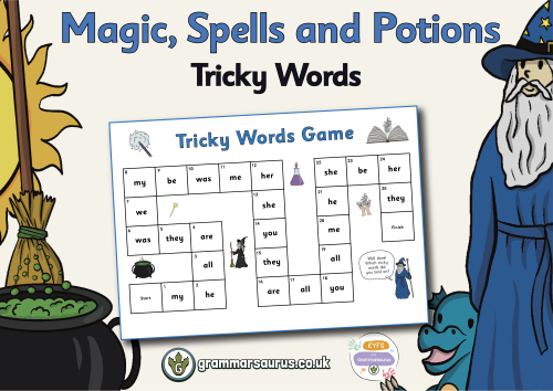 EYFS Magic, Spells and Potions – Tricky Words - Grammarsaurus